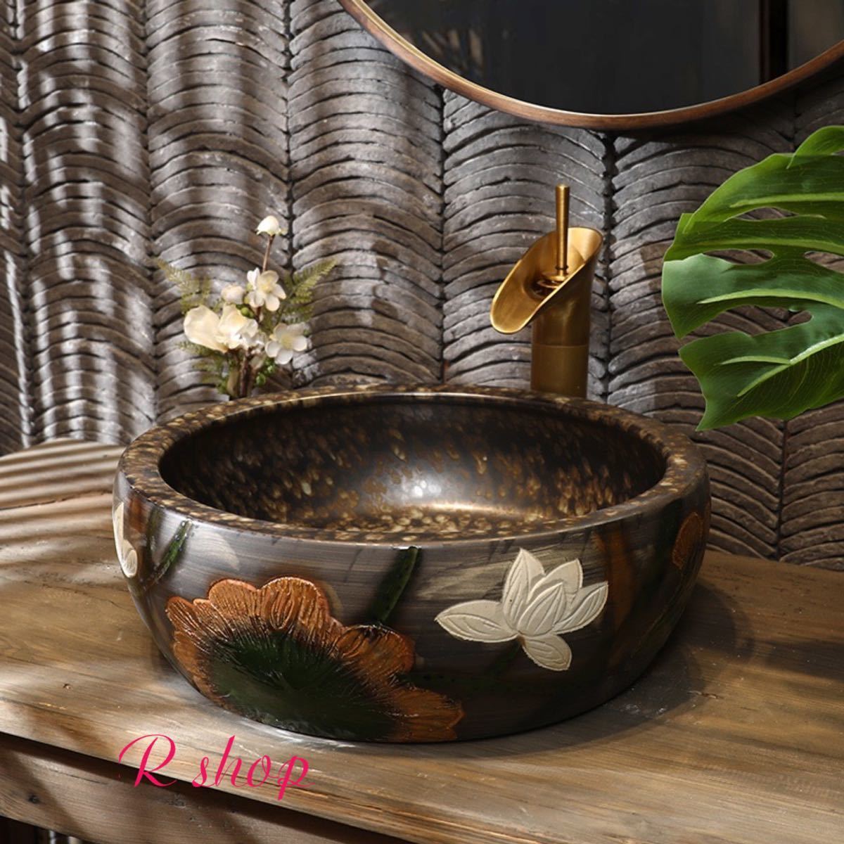 状態 ：新品未使用外寸サイズ（cm)幅：42奥行き：42高さ：16素材：陶磁器取付について：取付工事はお近くの工務店様にご相談してください＜ 重量物なので同梱はできません ＞☆☆★★★★★★★★★★★★★☆☆◆お客様のご覧になっているモニタ...