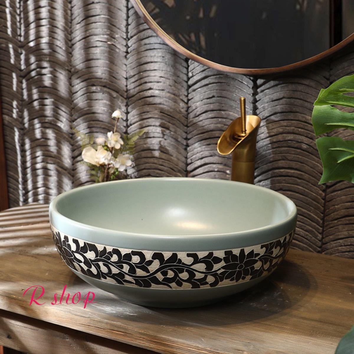 状態 ：新品未使用外寸サイズ（cm)幅：40奥行き：40高さ：16素材：陶磁器取付について：取付工事はお近くの工務店様にご相談してください＜ 重量物なので同梱はできません ＞☆☆★★★★★★★★★★★★★☆☆◆お客様のご覧になっているモニタ...