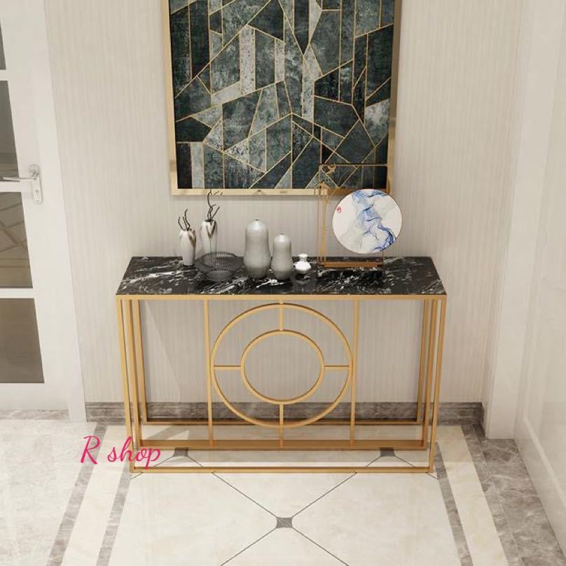 【商品仕様】本体寸法：幅100 ×奥行30 ×高さ85 cm商品状態：新品カラー：写真通り材質：金屬、人造大理石、ラッカー塗装 、他☆☆★★★★★★★★★★★★★☆☆◆お客様のご覧になっているモニター等により多少色が異なる場合がございます。...