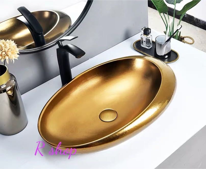 外寸サイズ（cm）：幅：58奥行き：37高さ：12素材：陶磁器取付について：取付工事はお近くの工務店様にご相談してください＜ 重量物なので同梱はできません ＞☆☆★★★★★★★★★★★★★☆☆◆お客様のご覧になっているモニター等により多少色...