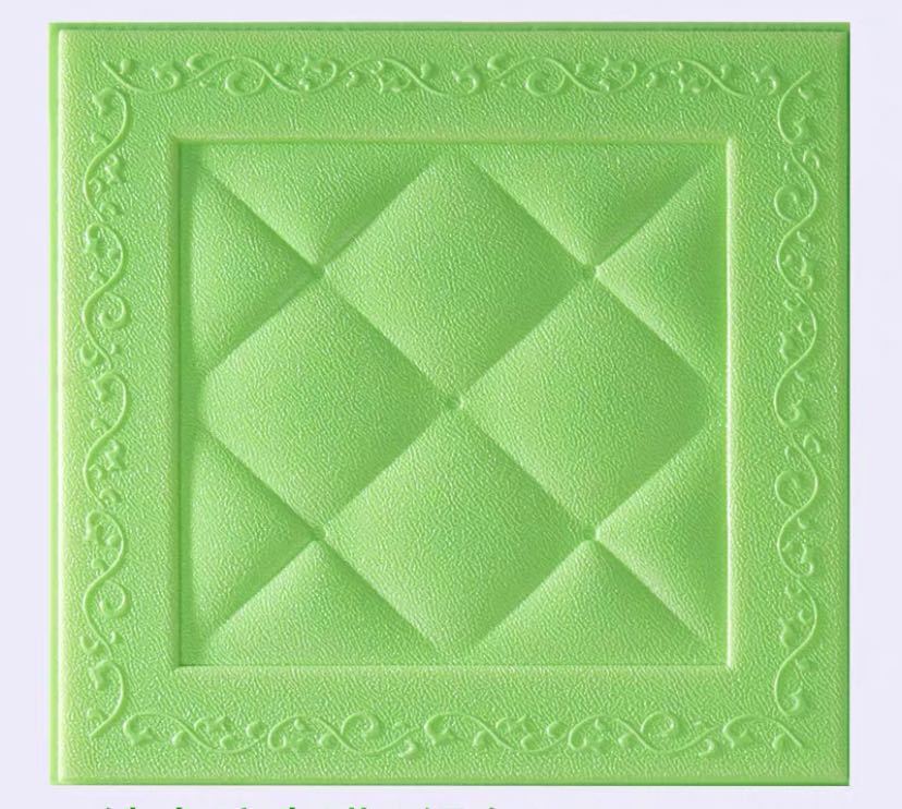 ◆厚さ：6mm◆状態：新品◆材質：XPEエコ フォーム◆50枚 34x34（cm)◆裏面に粘着性があり、はがすと、壁に貼ることができる3D壁紙◆防水 汚い防止 カビ防止◆貼り付け方は簡単。各場所に適用！◆手作業での採寸の為、若干誤差がある場...