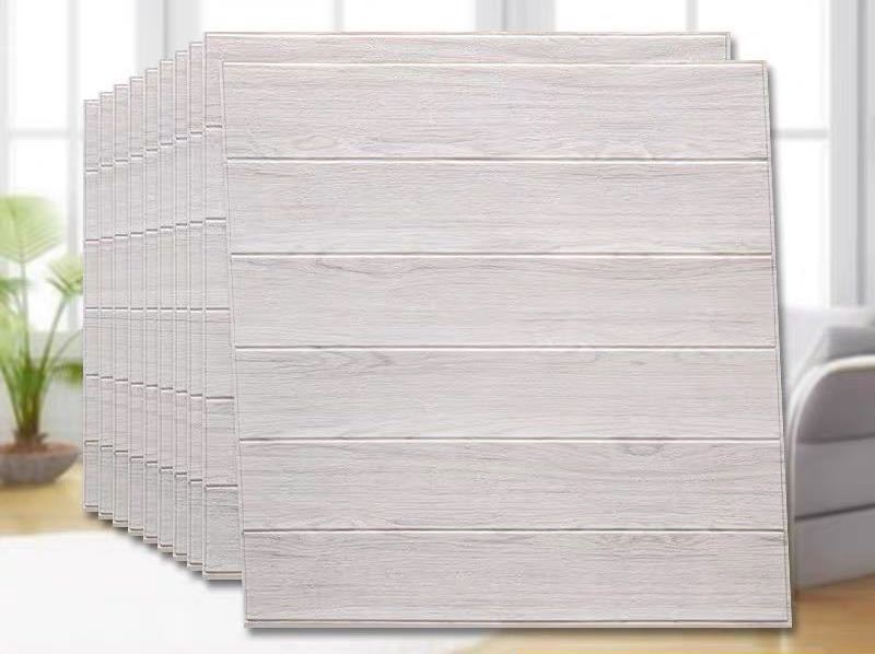 ◆厚さ：0.6cm◆状態：新品◆材質：XPEエコ フォーム◆50枚 70cm×70cm◆裏面に粘着性があり、はがすと、壁に貼ることができる3D壁紙◆防水 汚い防止 カビ防止◆貼り付け方は簡単。各場所に適用！◆手作業での採寸の為、若干誤差があ...