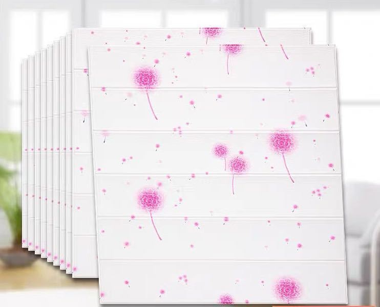 ◆厚さ：0.6cm◆状態：新品◆材質：XPEエコ フォーム◆50枚 70cm×70cm◆裏面に粘着性があり、はがすと、壁に貼ることができる3D壁紙◆防水 汚い防止 カビ防止◆貼り付け方は簡単。各場所に適用！◆手作業での採寸の為、若干誤差があ...