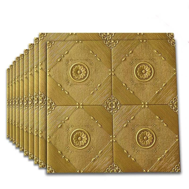 ◆厚さ：0.7cm◆状態：新品◆材質：XPEエコ フォーム◆50枚 70cm×70cm◆裏面に粘着性があり、はがすと、壁に貼ることができる3D壁紙◆防水 汚い防止 カビ防止◆貼り付け方は簡単。各場所に適用！◆手作業での採寸の為、若干誤差があ...