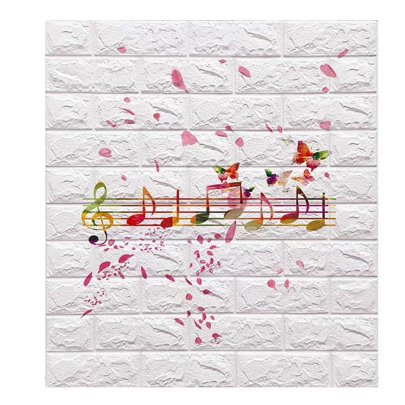 ◆厚さ：0.5cm◆状態：新品◆材質：XPEエコ フォーム◆50枚 70x77 (cm)◆裏面に粘着性があり、はがすと、壁に貼ることができる3D壁紙◆防水 汚い防止 カビ防止◆貼り付け方は簡単。各場所に適用！◆手作業での採寸の為、若干誤差が...