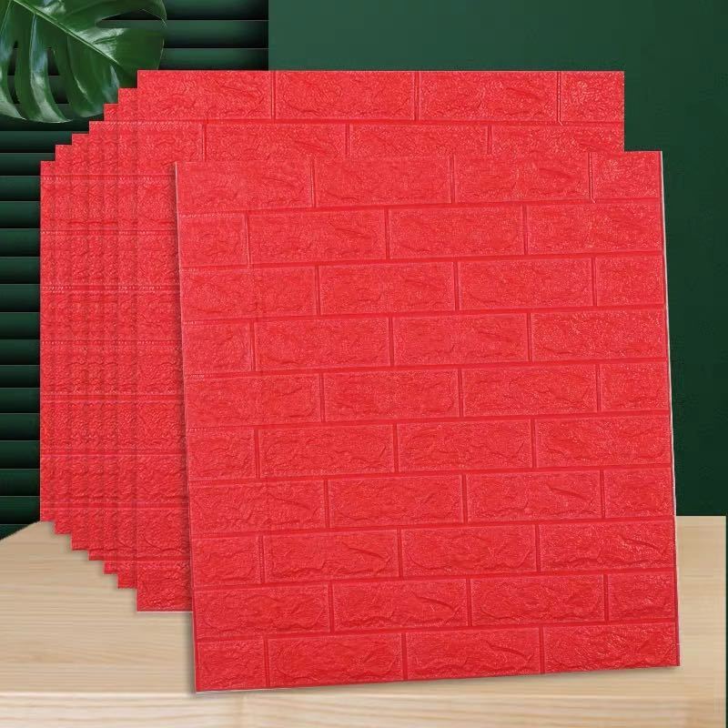 ◆厚さ：0.5cm◆状態：新品◆材質：XPEエコ フォーム◆50枚 70cm×70cm◆裏面に粘着性があり、はがすと、壁に貼ることができる3D壁紙◆防水 汚い防止 カビ防止◆貼り付け方は簡単。各場所に適用！◆手作業での採寸の為、若干誤差があ...