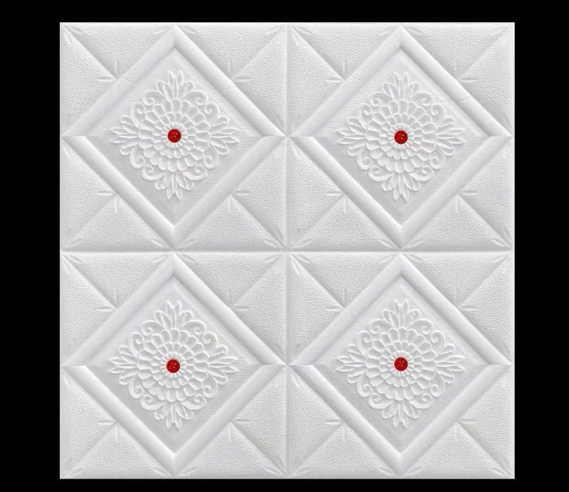◆厚さ：0.7cm◆状態：新品◆材質：XPEエコ フォーム◆50枚 70cm×70cm◆裏面に粘着性があり、はがすと、壁に貼ることができる3D壁紙◆防水 汚い防止 カビ防止◆貼り付け方は簡単。各場所に適用！◆手作業での採寸の為、若干誤差があ...