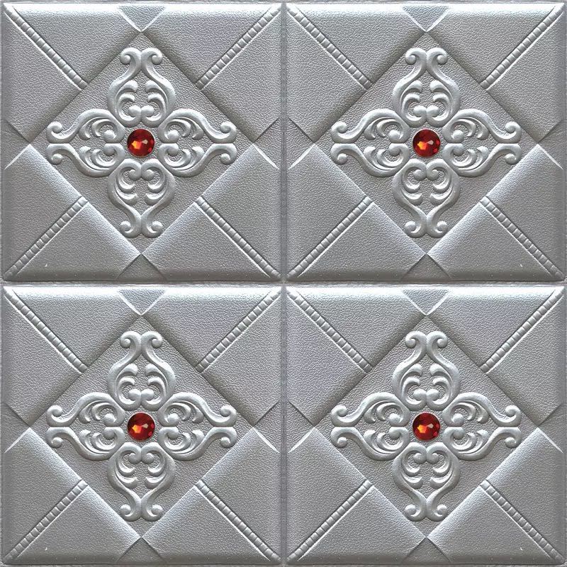 ◆厚さ：0.6cm◆状態：新品◆材質：XPEエコ フォーム◆50枚 60cm×60cm◆裏面に粘着性があり、はがすと、壁に貼ることができる3D壁紙◆防水 汚い防止 カビ防止◆貼り付け方は簡単。各場所に適用！◆手作業での採寸の為、若干誤差があ...