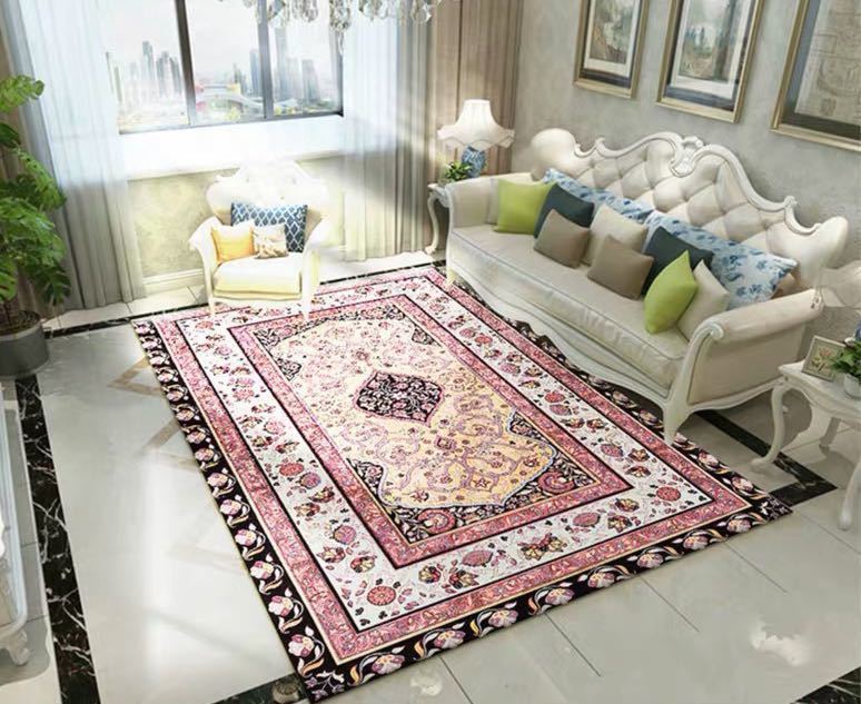 サイズ：160x230（cm)厚さ：0.6cm素材表地：ポリエステル100％裏面：不織布(PVC点滑り止め)備考開封後は新品の為においのする場合がございます。こちらのにおいは、時間の経過により消えていきますのでご安心下さい。もし、気になるよ...