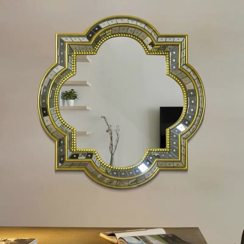 サイズ(cm) ： 幅80 x 高さ80（cm）材質 ： ミラー、樹脂、木、他重さ：5kg★複数ご注文の場合やお急ぎの場合は必ず事前に納期のお質問をお願いいたします。＊＊＊＊＊＊＊＊＊＊＊＊＊＊＊＊＊＊注意事項1、プロの職人さんによる手造り...