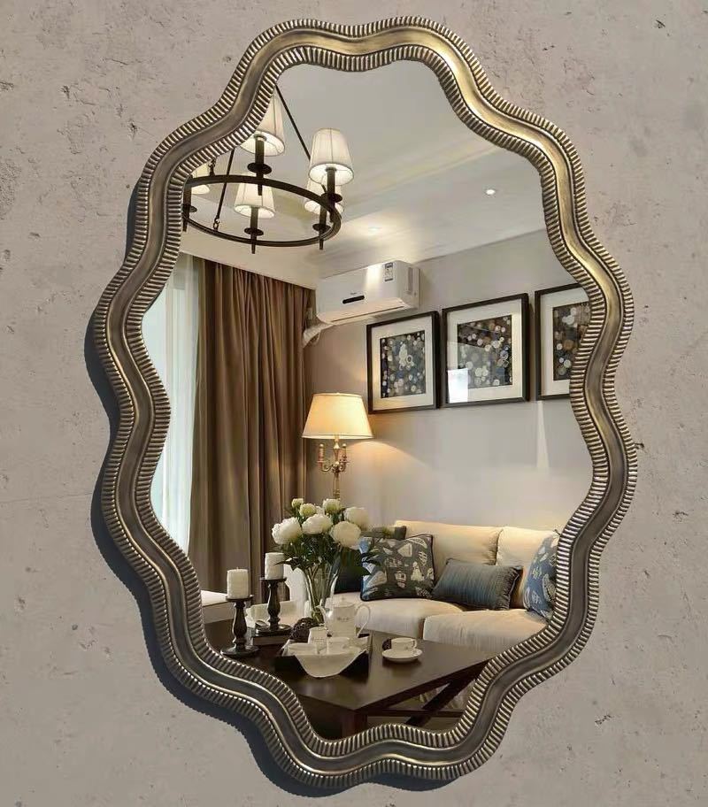 サイズ(cm) ： 幅50 x 高さ72（cm）材質 ： ミラー、樹脂、他、金属★複数ご注文の場合やお急ぎの場合は必ず事前に納期のお質問をお願いいたします。＊＊＊＊＊＊＊＊＊＊＊＊＊＊＊＊＊＊注意事項1、プロの職人さんによる手造りのため、大...