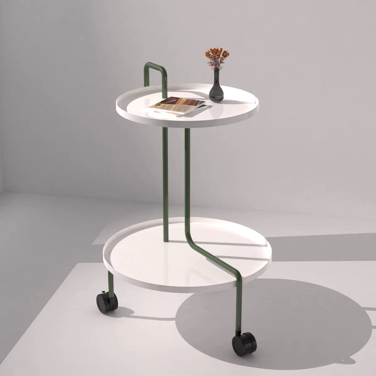 カフェカート サイドテーブル ．小物入れ．キッチンワゴン．カートワゴン キッチンワゴン キャスター付きなので実用性もあり、インテリアとしてはもちろん、日常生活でのご利用にもとても便利です。サイズ：画像をご覧ください。☆☆★★★★★★★★★★...