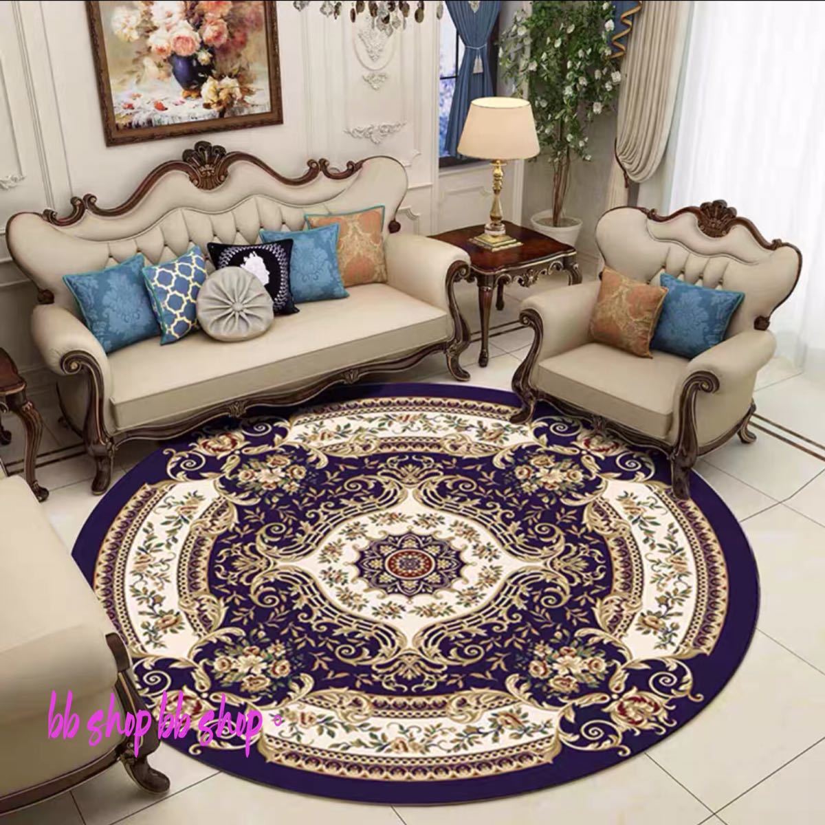 新品厚み（約）：0.8cmサイズ:直径180cmの円形です。素材:マイクロフリース在庫確認のためご希望のサイズコメントください別のサイズもあります値段も変ります60、100、120、160、200(cm)☆発送の際、折り畳んでの発送となりま...