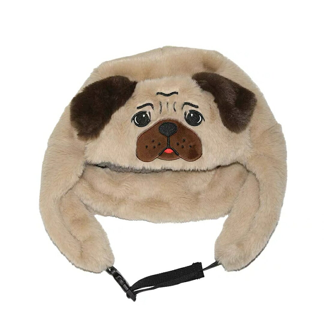 商品説明 かわいいパグの顔とふわふわの耳が特徴の、冬にぴったりのあったか帽子です。かぶるだけで一気に可愛さアップ、写真映えも抜群のアイテム。寒い季節のお出かけや旅行、イベントにもおすすめです。おすすめポイント・ふわふわ素材で暖かく快適なかぶ...