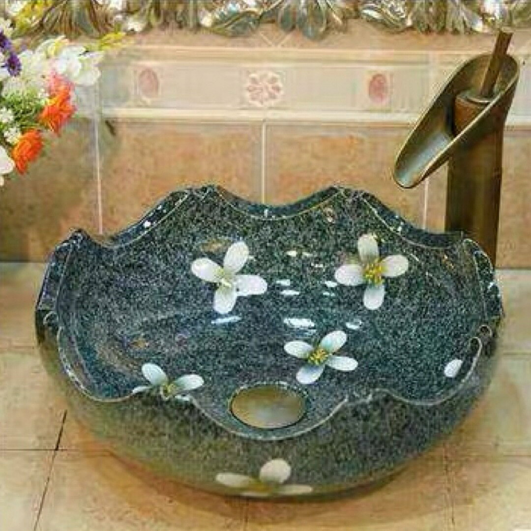 商品説明 外寸サイズ（cm）：幅：40奥行き：40高さ：14素材：陶磁器取付について：取付工事はお近くの工務店様にご相談してください＜重量物なので同梱はできません＞☆☆★★★★★★★★★★★★★☆☆◆お客様のご覧になっているモニター等により...