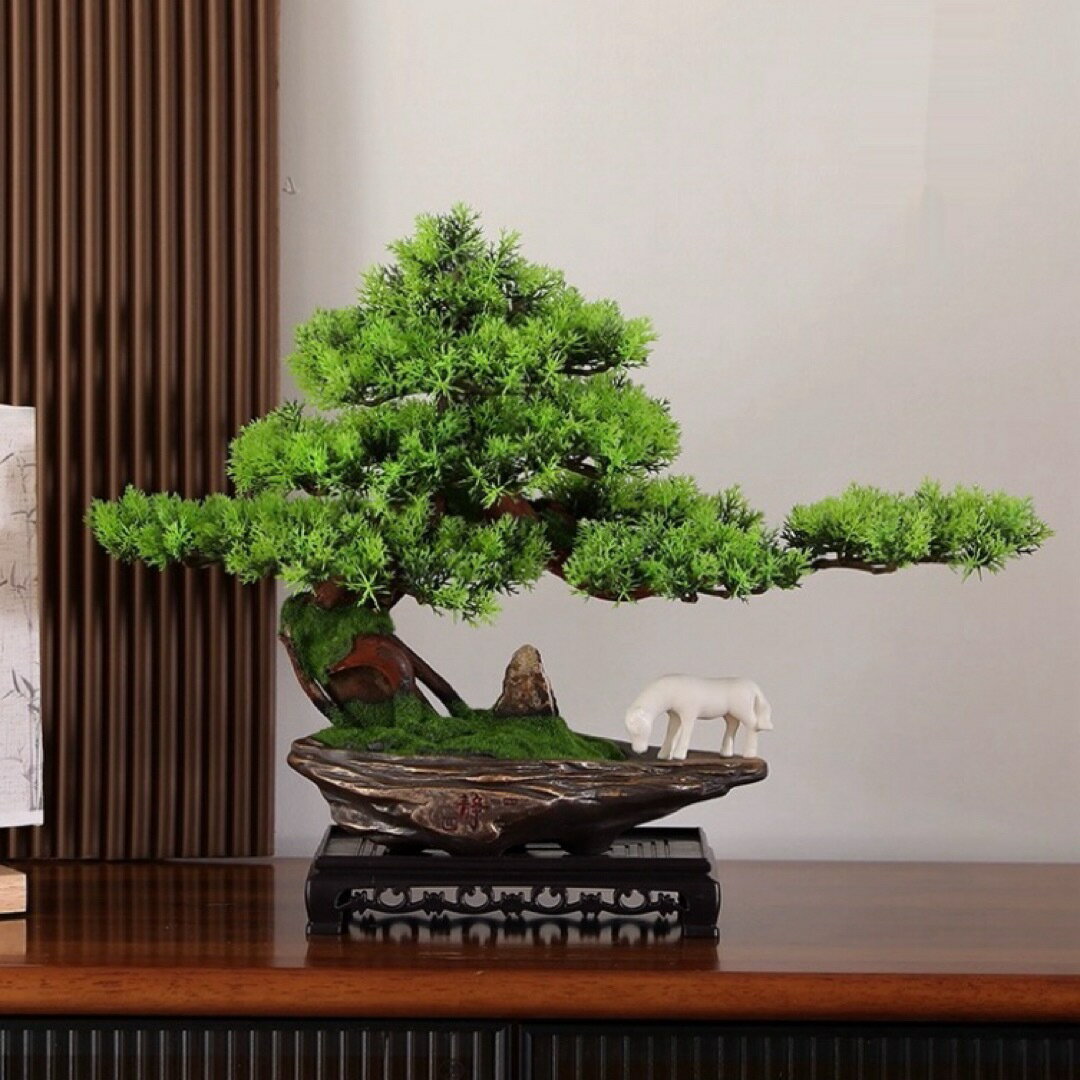 商品説明 葉の材質：エコプラスチック+セラミック幹の材質：自然木（特殊加工）鉢の材質：陶器製全体サイズ:幅53&nbsp;x&nbsp;奥行25&nbsp;x高さ35&nbsp;(cm)幹の材質：天然素材のため色合いや木の模様など個体差があ...