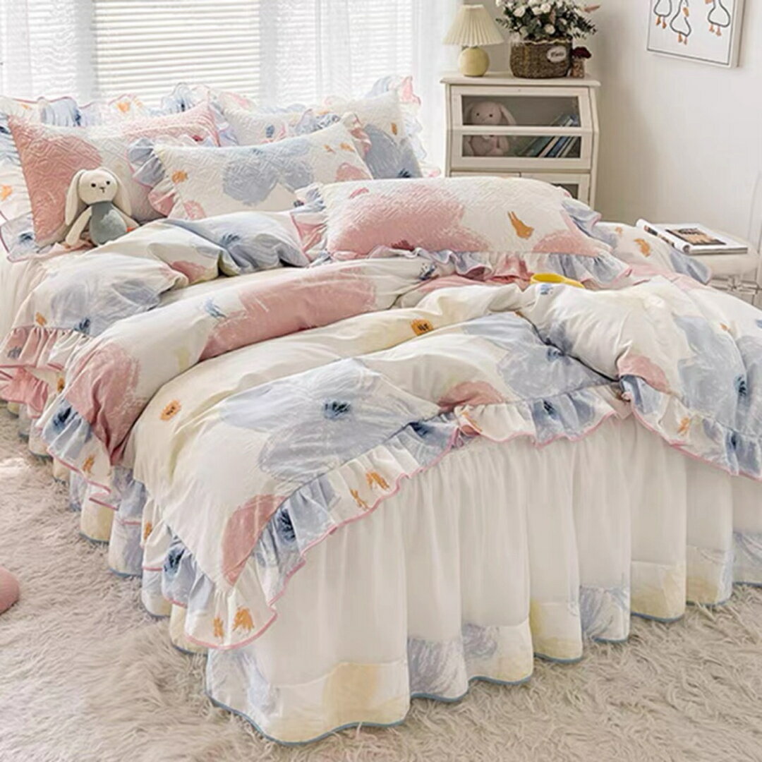 商品説明 商品サイズ・組成について（カバー4点セット)素材：ポリエステル100％ベッドパッド1点&nbsp;：150x200（cm）掛布団カバー1点：&nbsp;約200x230&nbsp;（cm）枕カバー2点：&nbsp;約48x74cm...