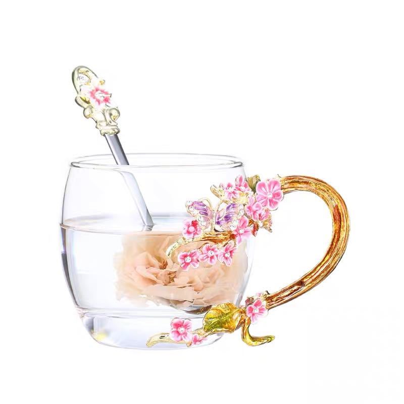 【サイズ】Aタイプ：幅13 x高さ9cm【容量】Aタイプ：320ml【材質】カップ/耐熱ガラス（ホウ珪酸ガラス）カップx1点スプーンx1点★購入後のキャンセルは、ご遠慮ください。★検品のため開封してある場合があります。★複数ご注文の場合やお...