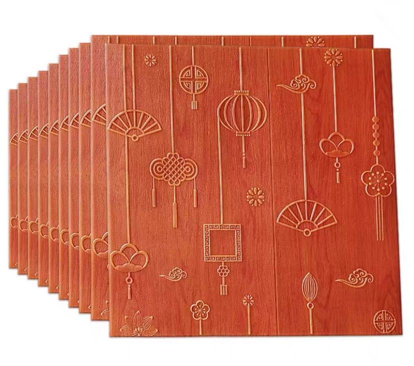 ◆厚さ：0.6cm◆状態：新品◆材質：XPEエコ フォーム◆50枚 70cm×70cm◆裏面に粘着性があり、はがすと、壁に貼ることができる3D壁紙◆防水 汚い防止 カビ防止◆貼り付け方は簡単。各場所に適用！◆手作業での採寸の為、若干誤差があ...