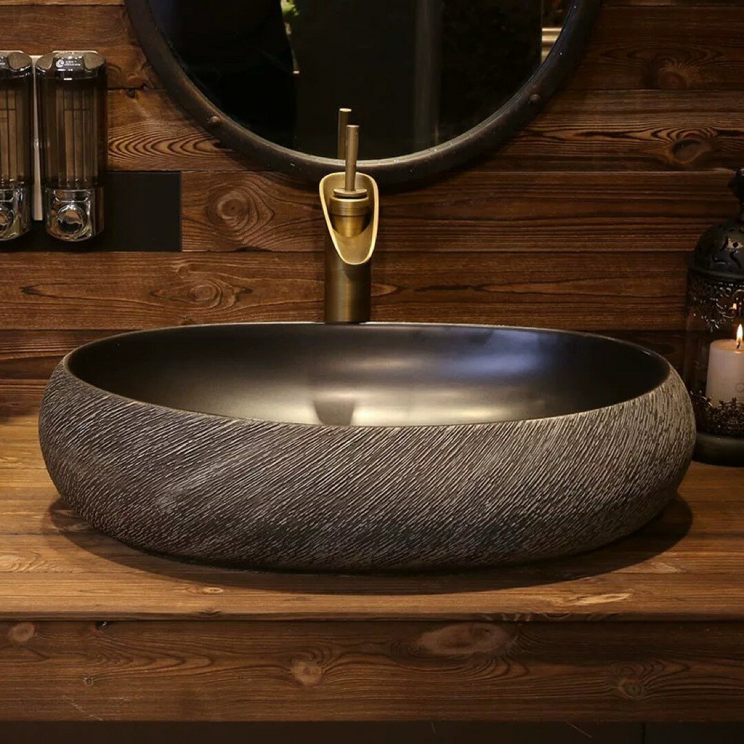 商品説明 サイズ（cm）：幅：58奥行き：40高さ：14素材：陶器製取付について：取付工事はお近くの工務店様にご相談してください付属品がすべて含まれております： ?ブラック水栓（蛇口） ?防臭排水栓 ?冷温対応の給水ホース ?防臭排水ホース...