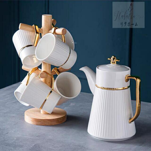 商品説明 素材・材質:陶器セット内容:カップx6客ティーポットx1点カップランクx1点☆☆★★★★★★★★★★★★★☆☆◆お客様のご覧になっているモニター等により多少色が異なる場合がございます。あらかじめご了承ください。◆複数ご注文の場合や...