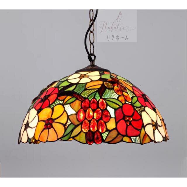 商品説明 外寸サイズ ：幅40 x 高さ24（cm)ワット数 ：　電球40W（E26）素材;合金、鉄、ガラス?★取付方法：電源直結タイプです、裏側に電線の結線がございます。照明器具は天井でネジを固定する必要です。取付は電線接続が必要なので、...