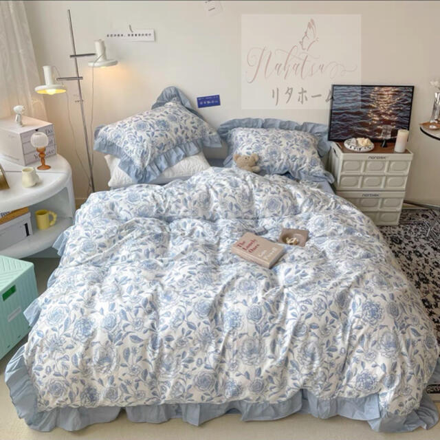 商品説明 商品サイズ・組成について（カバー4点セット)【素材】ポリエステル　100％ベッドパッド1点 ：245x245（cm）掛布団カバー1点： 約200x230 （cm）枕カバー2点： 約48x74cm ★購入後のキャンセルは、ご遠慮くだ...