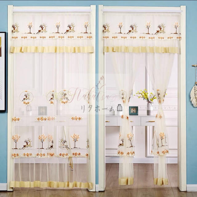 商品説明 素材 ：ポリエステルサイズ ：約90x190cm※突っ張り棒は付属します★その他サイズご要望があればご連絡下さい。☆☆★★★★★★★★★★★★★☆☆ ◆お客様のご覧になっているモニター等により多少色が異なる場合がございます。あらか...