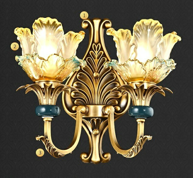 BL20-2銅壁掛け照明 壁掛け灯 インテリア照明 壁掛け灯 廊下 寝室 書斎 2灯 北欧モダン 壁掛け灯 A/BL20-2■個口数：1■口金：E14■使用電球：2（※電球は付属しておりません）■商品外寸：幅37 x 高さ38 (cm)★取...