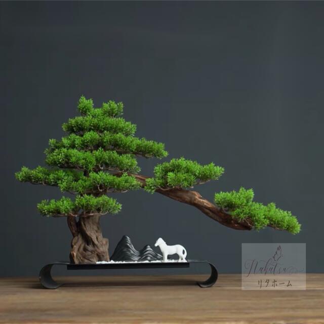 商品説明 葉の材質：エコプラスチック+セラミック幹の材質：自然木（特殊加工）鉢の材質：鉄製サイズ:幅58&nbsp;&nbsp;x&nbsp;奥行15&nbsp;x&nbsp;高さ40（cm)※天然素材を使用し、ハンドメイドで作成した商品に...