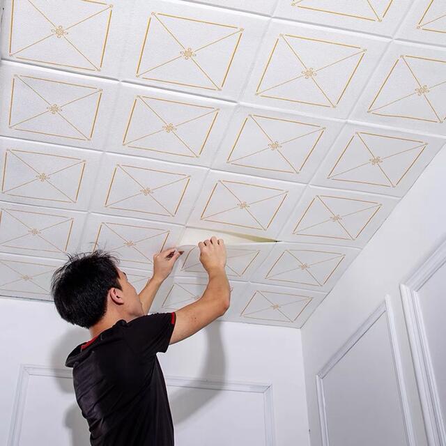 商品説明 ◆厚さ：0.6cm◆状態：新品◆材質：XPEエコ&nbsp;フォーム◆50枚&nbsp;70cm×70cm◆裏面に粘着性があり、はがすと、壁に貼ることができる3D壁紙◆防水&nbsp;汚い防止&nbsp;カビ防止◆貼り付け方は簡単...