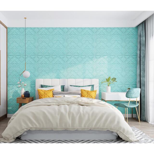 商品説明 ◆厚さ：0.6cm◆状態：新品◆材質：XPEエコ&nbsp;フォーム◆50枚&nbsp;70cm×70cm◆裏面に粘着性があり、はがすと、壁に貼ることができる3D壁紙◆防水&nbsp;汚い防止&nbsp;カビ防止◆貼り付け方は簡単...