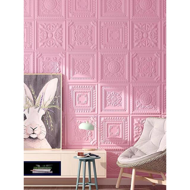 商品説明 ◆厚さ：0.6cm◆状態：新品◆材質：XPEエコ&nbsp;フォーム◆50枚&nbsp;70cm×70cm◆裏面に粘着性があり、はがすと、壁に貼ることができる3D壁紙◆防水&nbsp;汚い防止&nbsp;カビ防止◆貼り付け方は簡単...