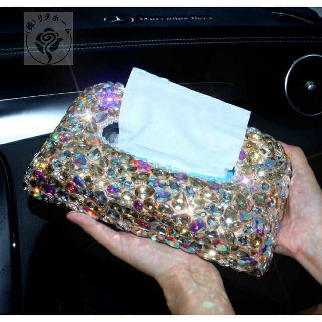 商品説明 輝く取出し口とラインストーンはキラキラしている感じです。上品で高級感のある仕上がりになって、インテリア性にも優れた商品です。●商品サイズ：23x12.5x&nbsp;6cm&nbsp;&nbsp;&nbsp;&nbsp;&nbsp...