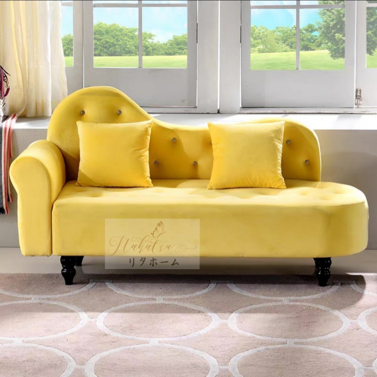 ソファ 椅子ソファー 2人掛け 2P 布地 高級感 肘付きコンパクト ソファー 材質：ベルベット丶木丶他サイズ：幅120 x奥行き54 x高さ84 （cm）クッション付き☆☆★★★★★★★★★★★★★☆☆◆お客様のご覧になっているモニター等...