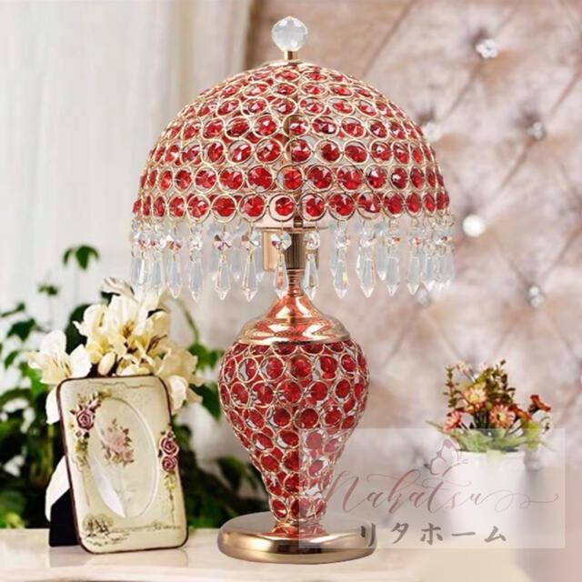 スタンドシャンデリア クリスタルテーブルランプ 間接照明 豪華スタンドライト テーブルランプ 【商品仕様】 ■個口数：1 （〜40Wまで対応） ■E26白熱球、電球型蛍光灯丶LED ■使用電球：1個（※電球は付属しております） ■商品外寸：...