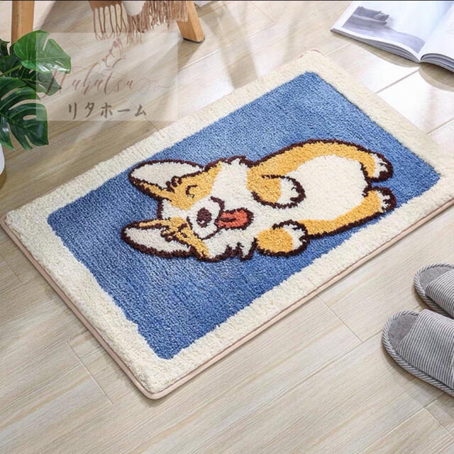 ラグマット リビングマット 玄関マット カーペット．お風呂マット 犬柄雑貨 玄関マット 商品説明厚さ：1.5cmサイズ：50x80（cm)その他サイズご要望があればご連絡下さい。値段も変ってきますので、ご検討頂けましたら幸いです。★購入後の...