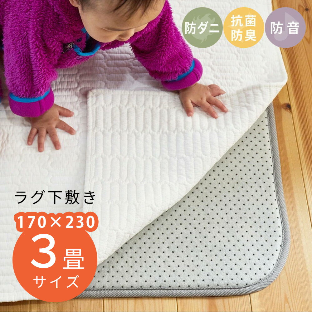 　商品説明 ラグマットの下敷きに アンダーラグ ふかふか下敷き専用 ラグ ラグやカーペットの下に敷けばこんなお悩みが解決！ ・薄いラグでお尻が痛くなる。 ・フローリングの上のラグが滑る。 薄手のラグマットがふかふかに！ 厚手のラグマットは、...