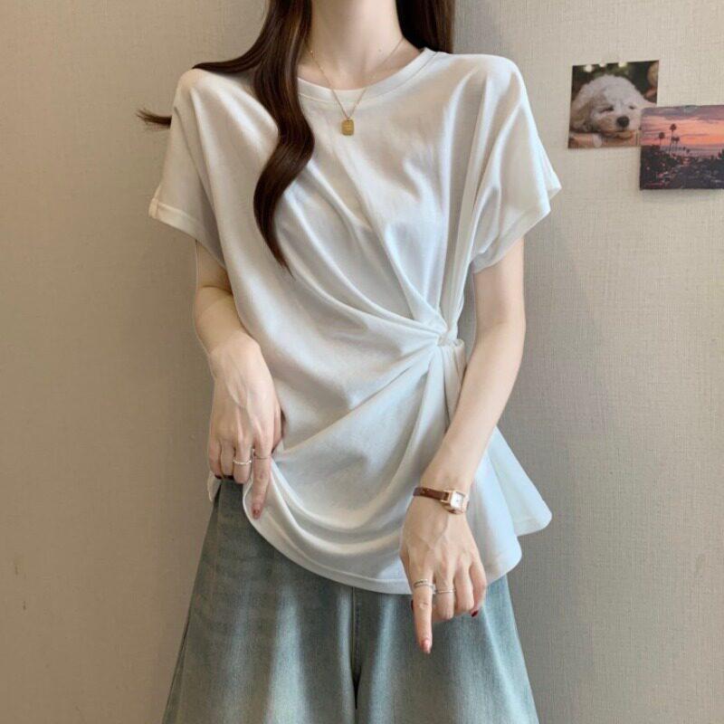 レディース 短袖 Tシャツ 夏用 ゆったりシルエット お腹カバー ツイスト インナー トップス ビッグサイズ ぽっちゃり対応 カジュアル 吸湿速乾 軽量 伸縮性・カテゴリ: Tシャツ・・適用シーン: レジャー・シルエット: ・ディテール: ...