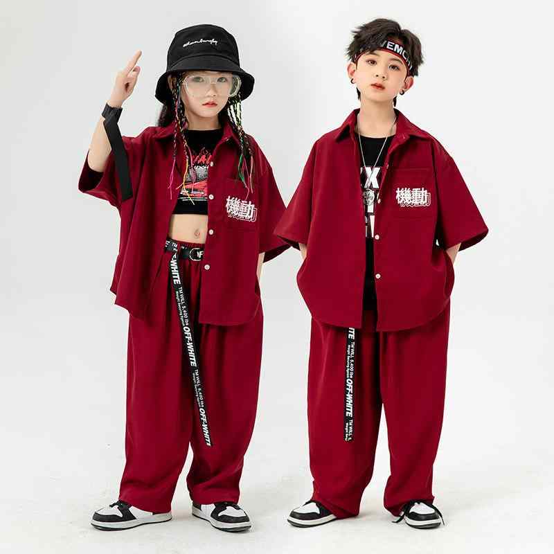 キッズ ダンスウェア 夏用 男の子 女の子 ヒップホップ ジャズ パフォーマンス クール スタイリッシュ ストリート ファッション シャツ トップス 軽量 吸湿速乾 伸縮性 ・スタイル: ヒップホップ・適用性別: 男女共通・適用年齢: 3歳...
