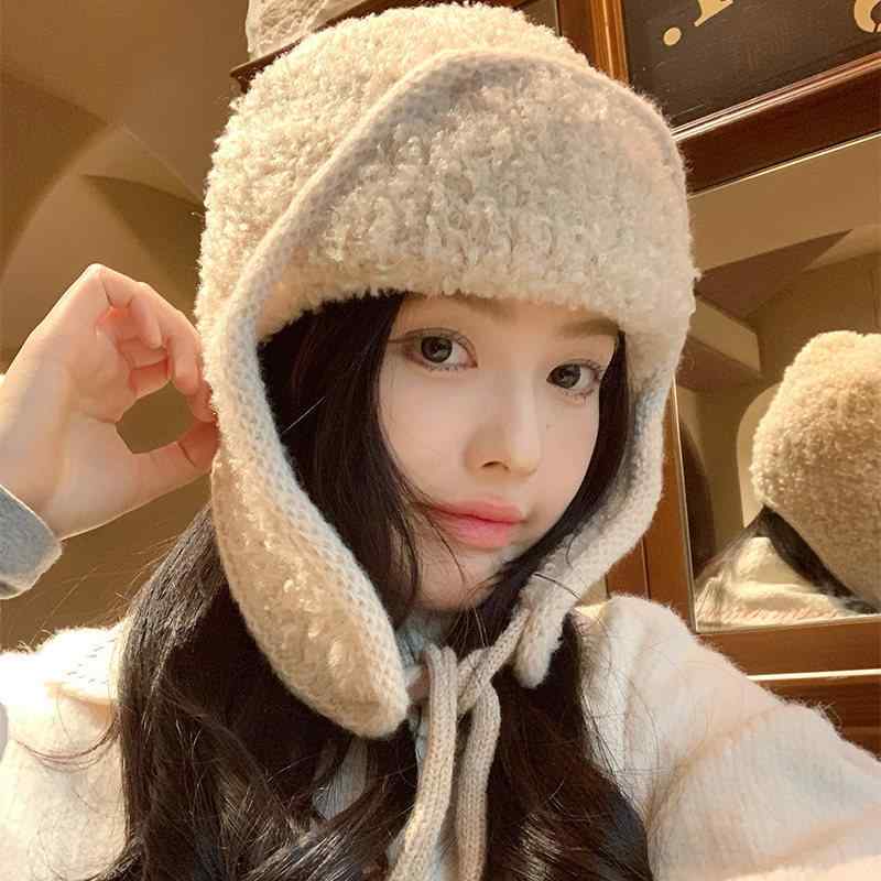 耳当て帽子 女性用 秋冬 厚手 ニット帽 保温 防寒 暖か 耳覆い ウール混 柔らか素材・スタイル: カジュアル・タイプ: 雷鋒帽・帽頂: 丸頂・対象: 女性・使用シーン: 街歩き・年齢層: 15-19歳.20-24歳.25-29歳.30-...