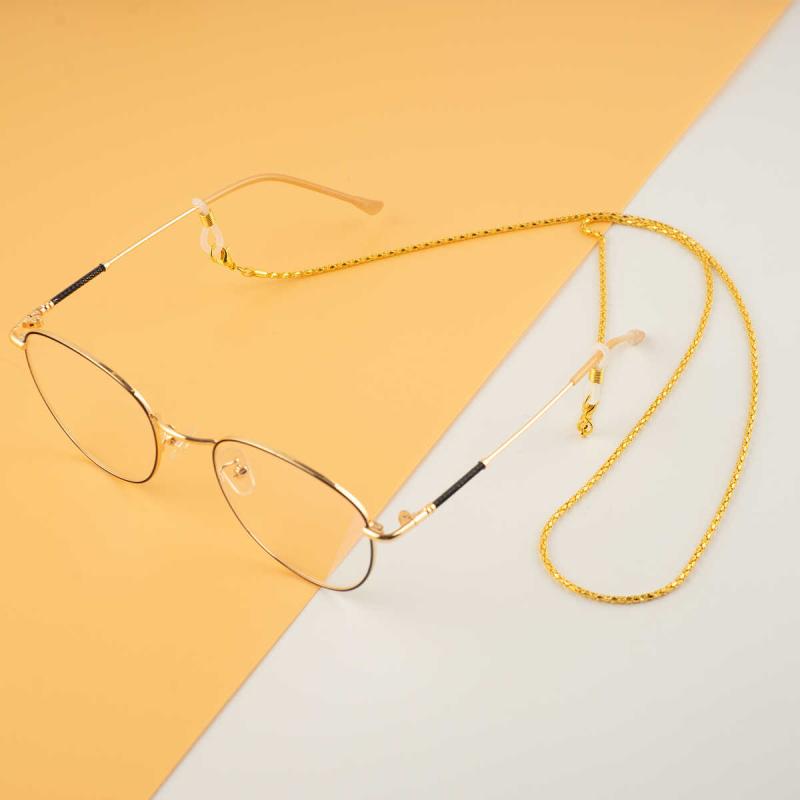 女性用 眼鏡チェーン サングラス 首掛け ストラップ マスク 防滑 老眼鏡 対応 滑り止め 紐 日常使い アクセサリー 多機能 タイプ・カラー展開: 銀色.黒色.玫瑰金