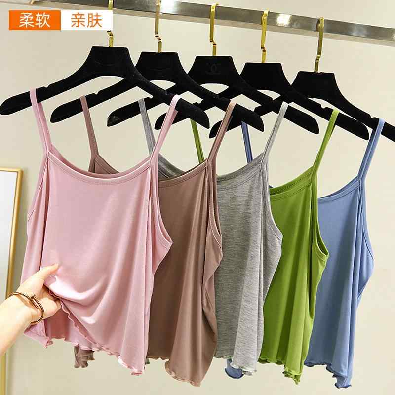 レディース キャミソール 夏用 薄手 ノースリーブ インナー 再生繊維 トップス 単色 ビッグサイズ 合わせやすい カジュアル 普段使い 軽量 吸湿速乾 伸縮性 ブラック ピンク系 アイボリー・スタイル: ベーシック・: ストラップ・丈長:...
