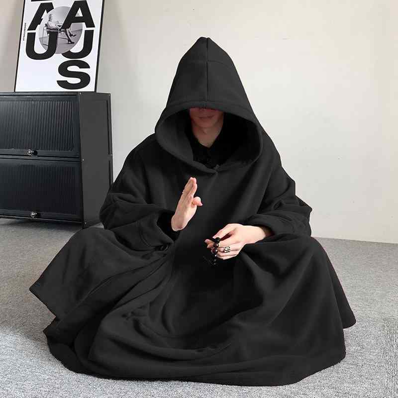 秋冬 ユニセックス 裏起毛 フランネル 禅修用 静坐 座禅 マント ショール ゆったり 暖か 瞑想 居士服 僧侶スタイル・サイズ展開: M.L.XL.2XL.3XL.4XL.5XL・柄: 無地・カラー展開: ワインレッド.ブラック・スタイル...