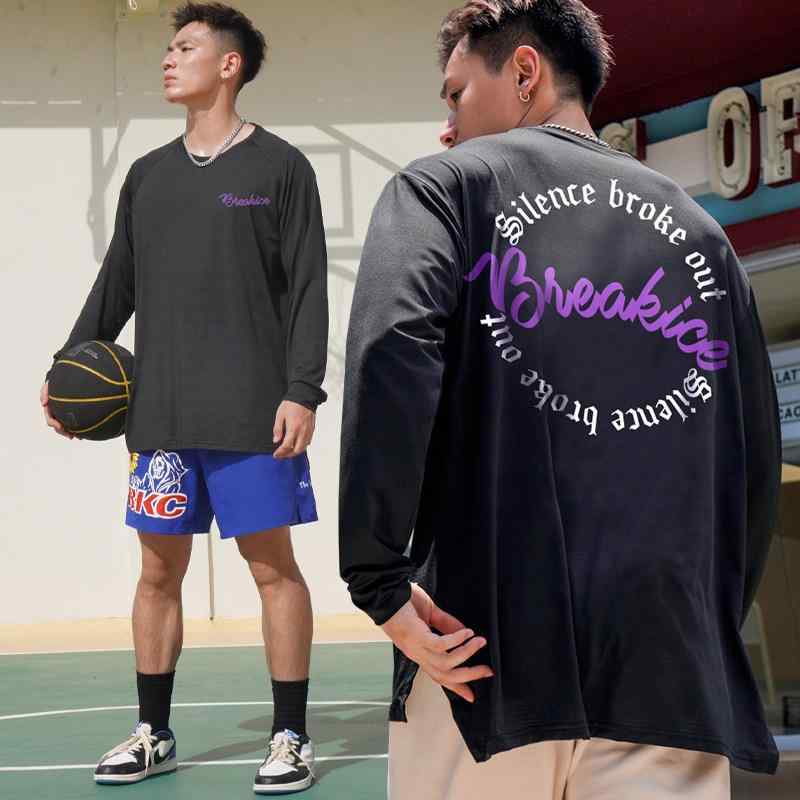 スポーツ スウェット 長袖 バスケットボール トレーニング ゆったり キャジュアル シュート練習 ランニング 吸湿速乾 軽量 メンズ・カテゴリ: 長袖Tシャツ・スタイル: アメリカン・素材: ポリエステル・機能: 吸湿排汗.速乾.超軽量.透...