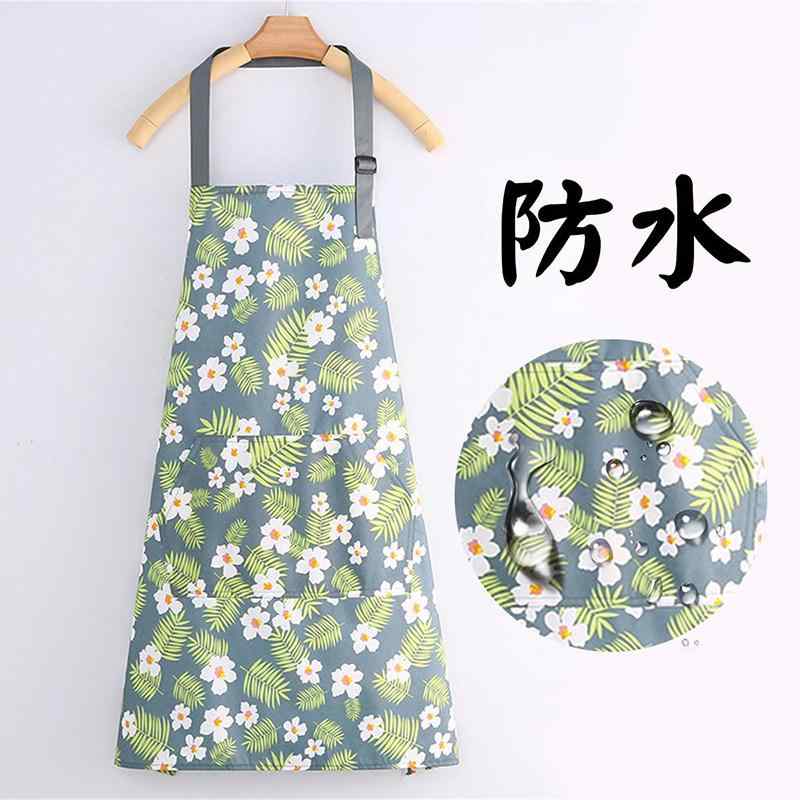 エプロン 女性用 キッチン 防水 防油 家庭用 料理 作業着 腰巻き カバー・カテゴリ: 無袖エプロン・主な素材: 綿100%・用途: 防水・スタイル: カートゥーン・柄: カートゥーン・サイズ: フリーサイズ・カラー展開: 清新緑小花.向...