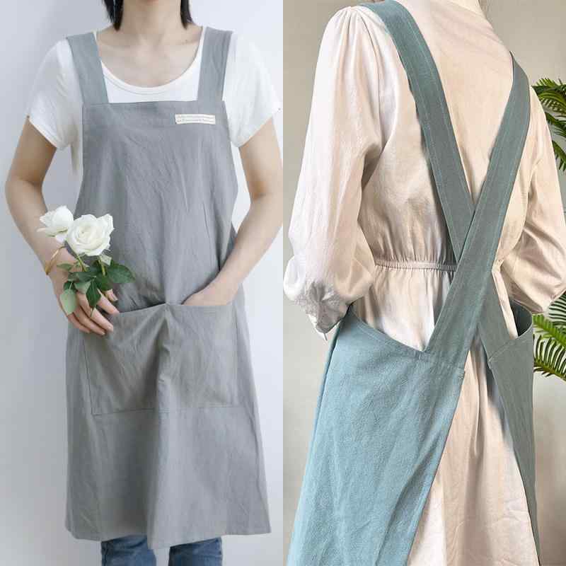 エプロン 男女兼用 日韓風 レトロ ファッション 綿100% キッチン用 家庭用 作業着 軽量 快適 普段使い・カテゴリ: 無袖エプロン・スタイル: 日式復古・主な素材: 綿100%・用途: 家事清掃・防汚・サイズ展開: 均一・カラー展開:...
