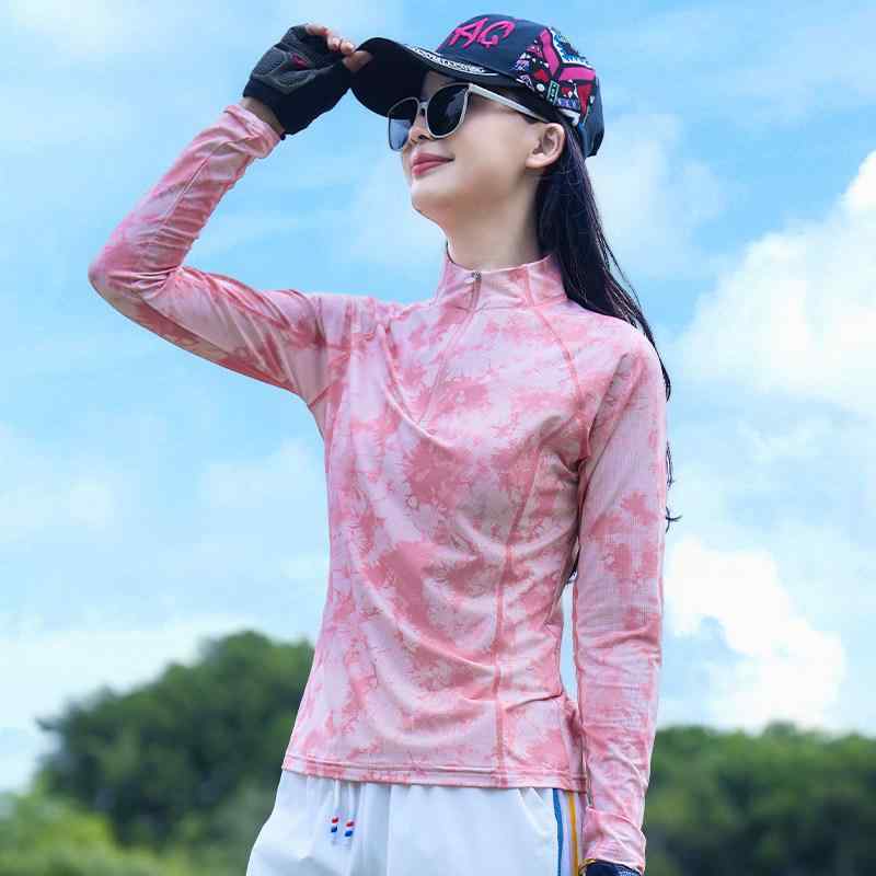 レディース 長袖 接触冷感 Tシャツ 春夏 薄手 伸縮性 立襟 トップス アウトドア スポーツ カジュアル 吸湿速乾 快適 機能性・スタイル: カジュアル・フィット: スリム・主な素材: ポリエステル88%.スパンデックス12%・袖丈: 長...