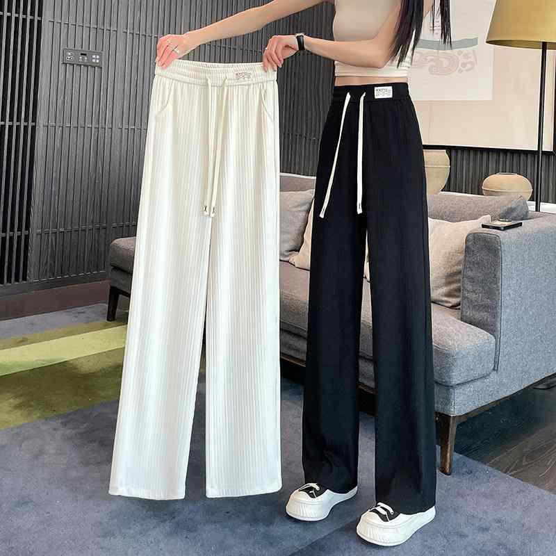 ワイドレッグパンツ レディース 夏用 ストライプ 接触冷感 ハイウエスト 薄手 ドレープ ゆったり 大きめサイズ カジュアル ストレート ボトムス 吸湿速乾 軽量 通勤 普段使い・・詳細: 立体装飾・腰高: 高腰・パンツ丈: ロング・パンツ...