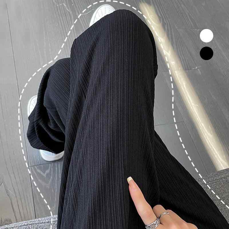 レディース ワイドパンツ ハイウエスト 接触冷感 ドレープ感 8分丈 ストレート カジュアル 夏用 小柄対応 軽量 吸湿速乾 普段使い 涼しい ゆったりシルエット・・サイズ展開: S.M.L.XL.2XL.3XL.4XL・ウエスト位置: 高...